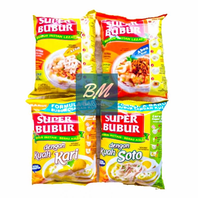 Jual Super Bubur 45 gr / Super Bubur Tim Instan Lezat Rasa Ayam Abon ...