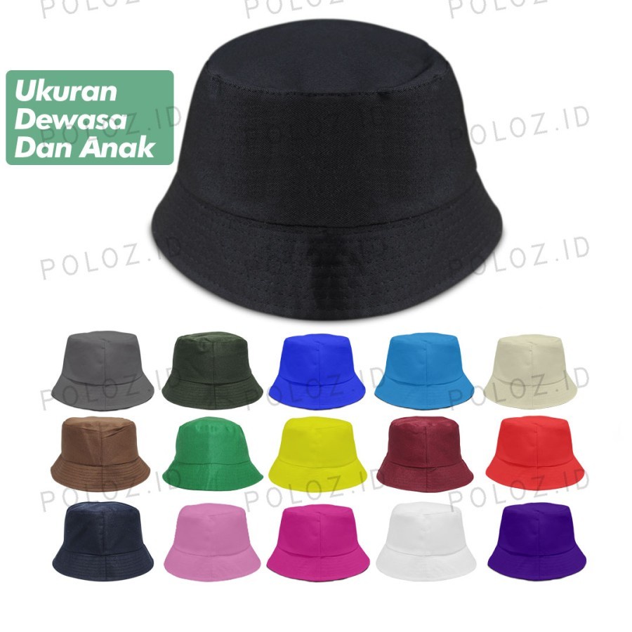 Jual TOPI BUCKET Hat Pria Wanita / Topi Bucket Korea Polos BolakBalik KOREA | Shopee Indonesia