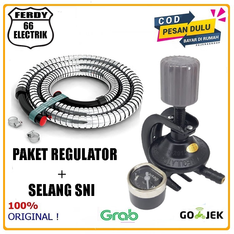 Jual Regulator Kompor Gas DESTEC COM-U12RM Regulator Tekanan Rendah ...