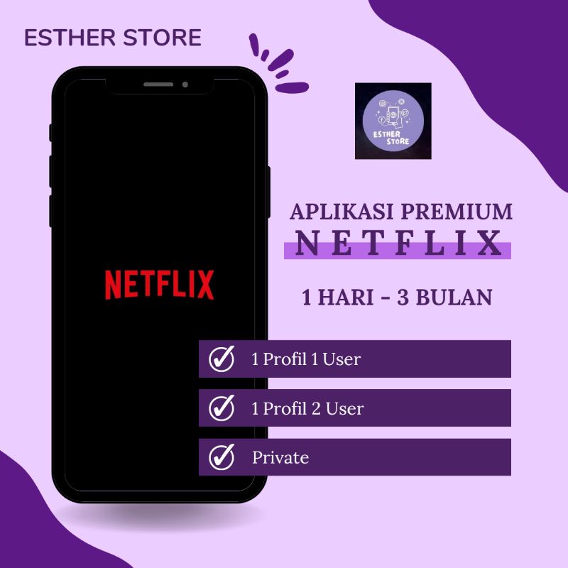 Jual NETFLX PREMIUM SHARING BULANAN (Cek Deskripsi) | Shopee Indonesia