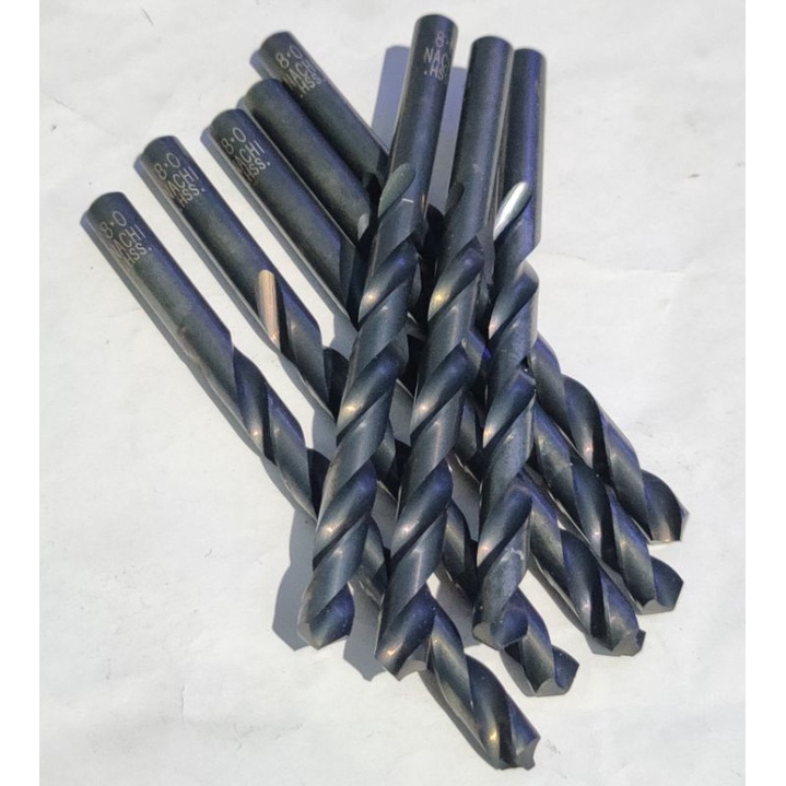 Jual drill bor Mata bor besi NACHI diameter 8mm seken utuh mulus layak ...