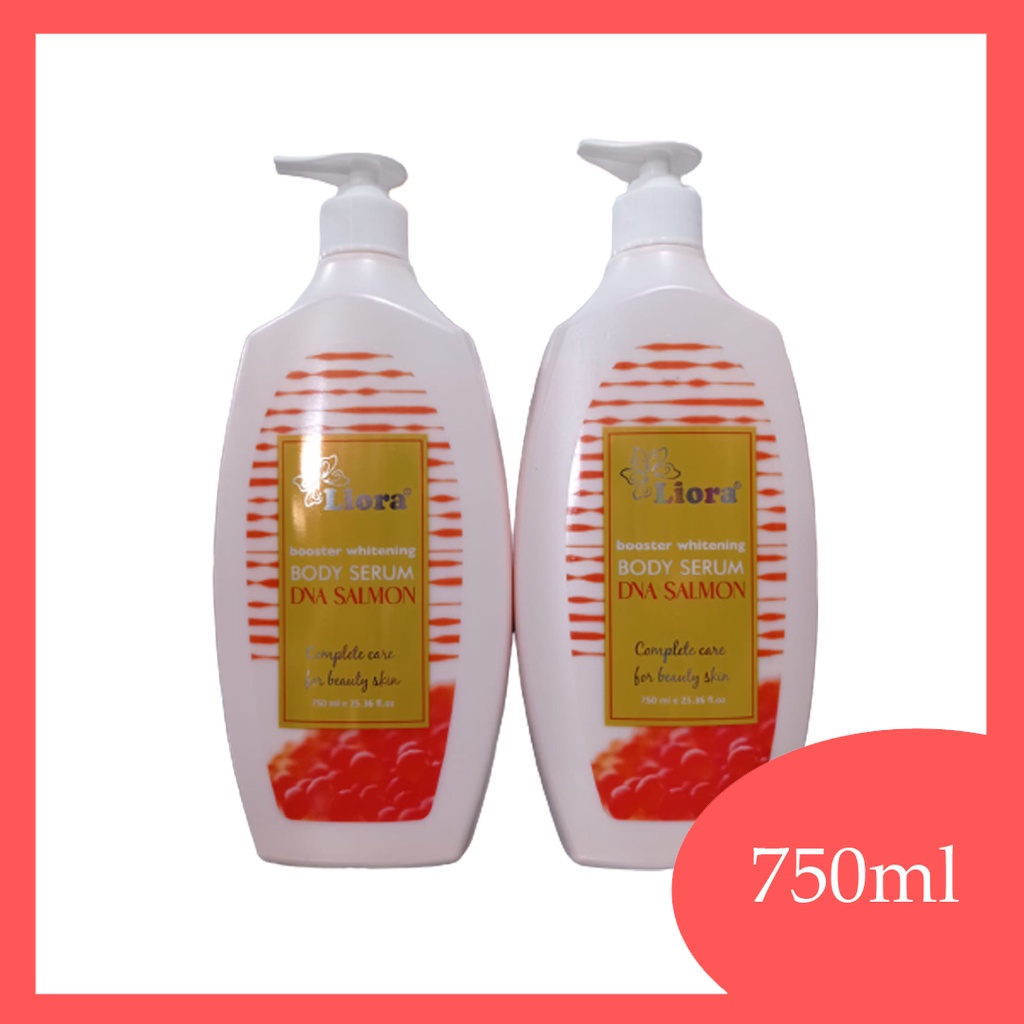 Jual LIORA BOOSTER WHITENING BODY SERUM DNA SALMON 750ML | Shopee Indonesia