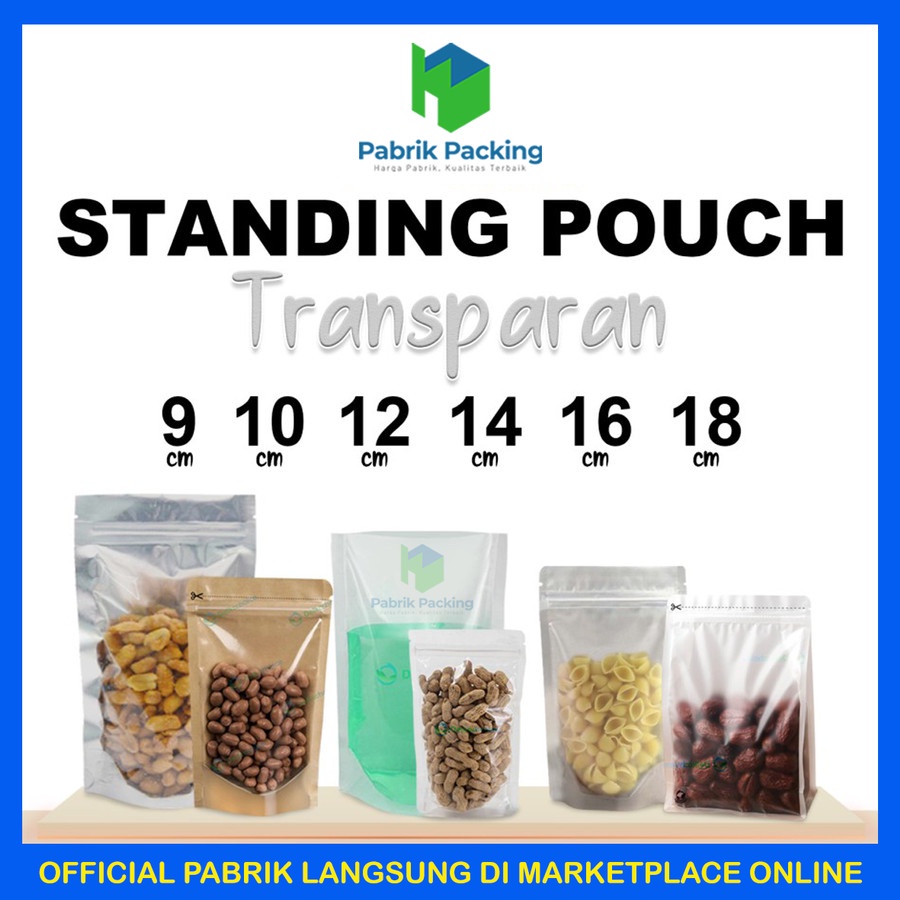 Jual Standing Pouch Plastik Klip Kemasan Snack Kemasan Makanan VARIAN ...