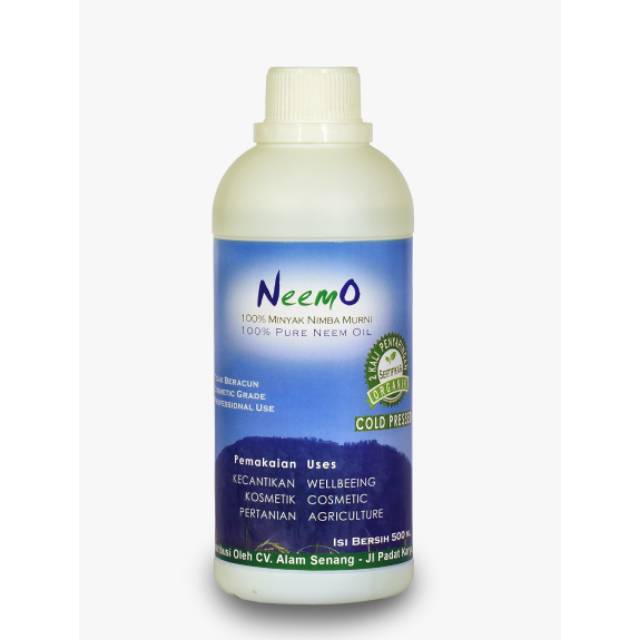 Jual NEEM OIL 100% MURNI MINYAK MIMBA BERSERTIFIKAT ORGANIK 500 ML ...