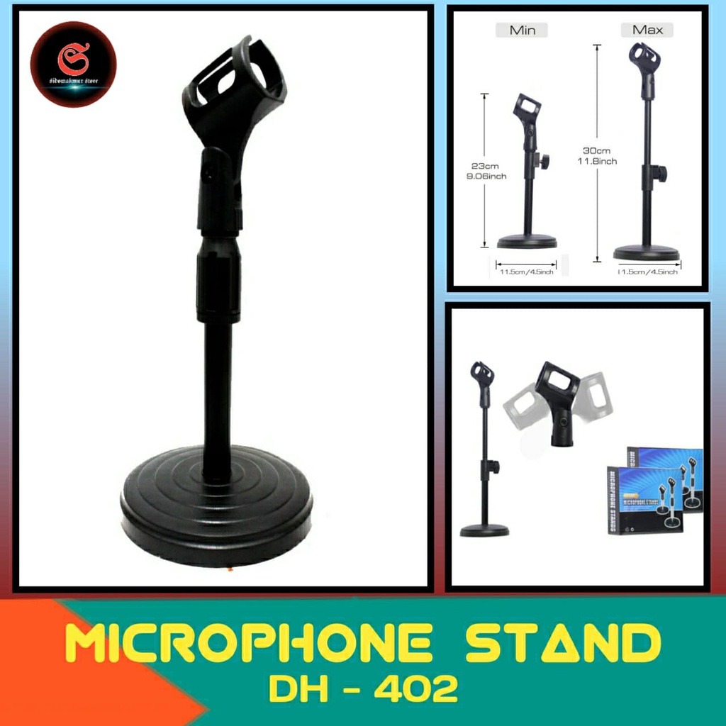 Jual Stand Microphone Mic Pendek Podcast Standing Dudukan Tempat ...