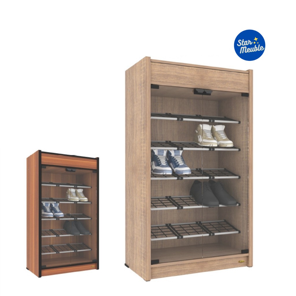 Jual Rak Sepatu Pintu Kaca Minimalis Modern RS1201 - Star Meuble ...