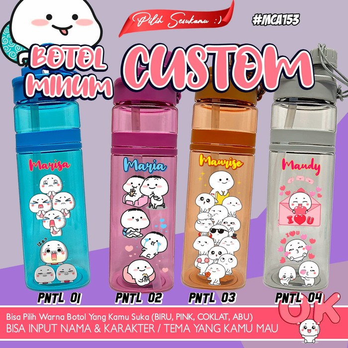 Jual Botol Minum Custom Anak tema PENTOL | Shopee Indonesia