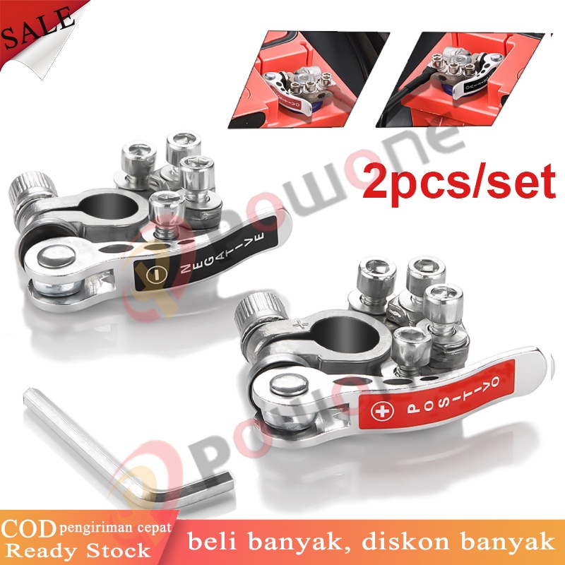 Jual Powone 2 Pcs Baterai Mobil Terminal Kawat Kabel Clamp Terminal ...