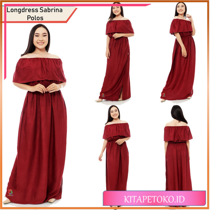 Jual DASTER LONGDRESS SABRINA POLOS/BAJU PANTAI/BAJU PESTA/OUTFIT ...