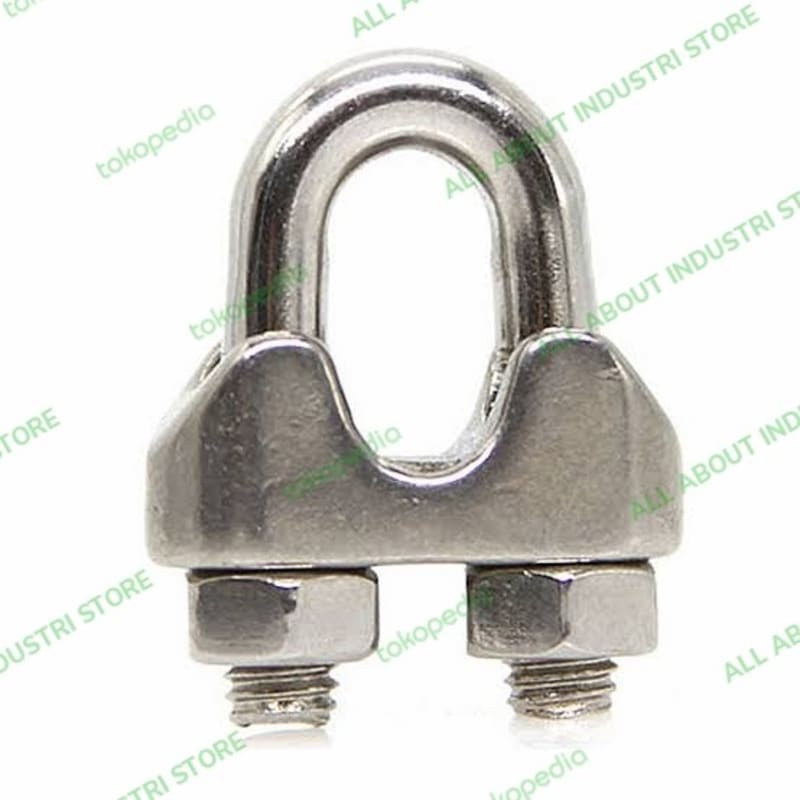 Jual KLEM SELING M6 STAINLESS CLAMP KAWAT SELING STAINLESS 6MM | Shopee ...
