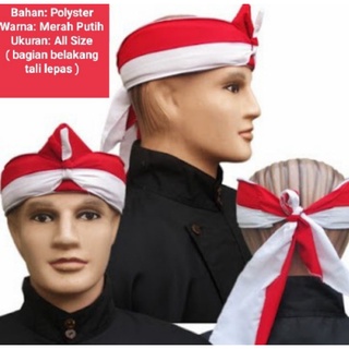 Jual bendera merah putih/headband bandana ikat kepala merah putih ...