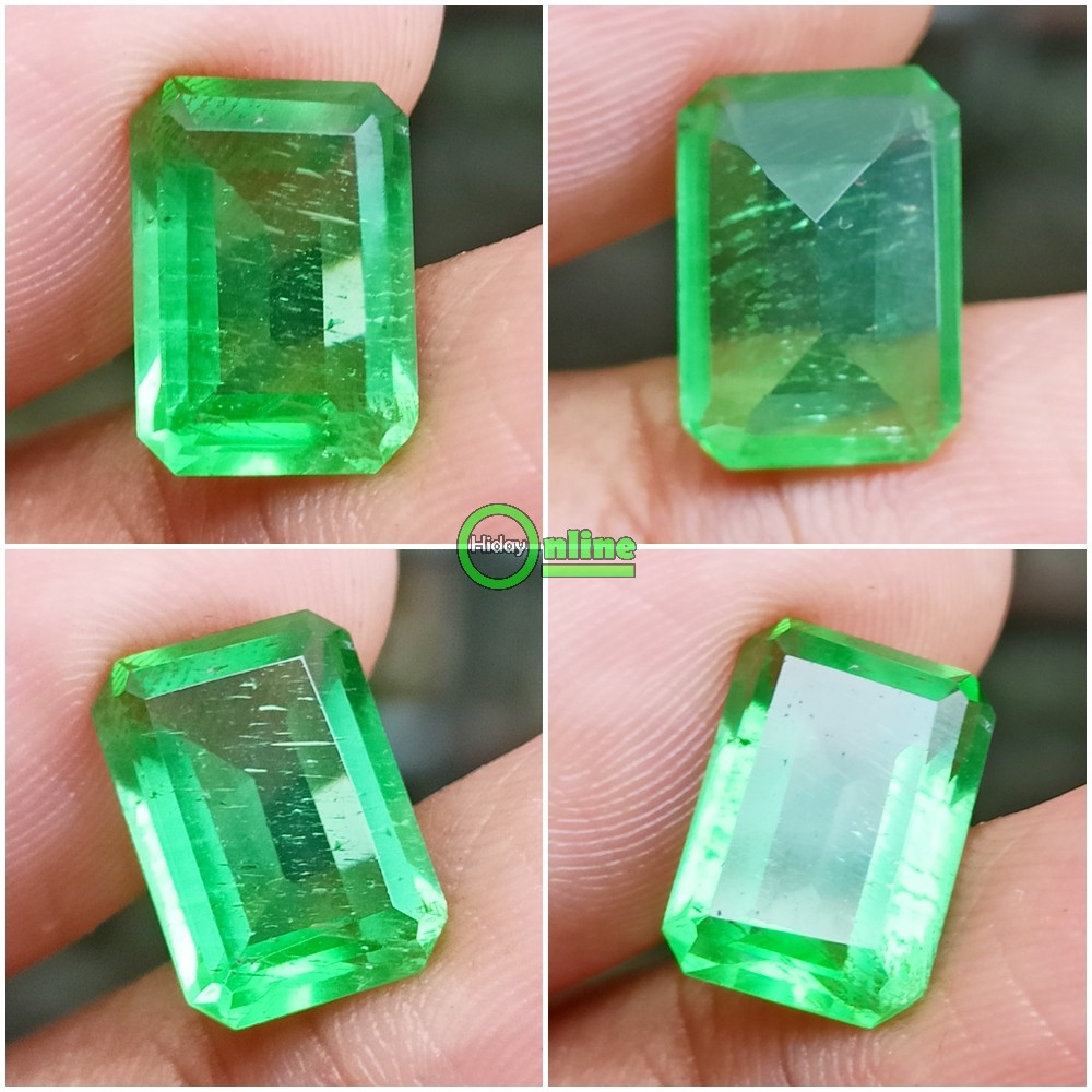 Jual NATURAL ZAMRUD KALIMANTAN OCTAGON CUT | Shopee Indonesia