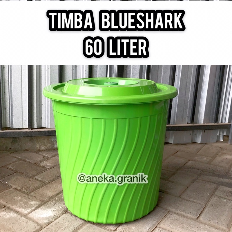 Jual Timba + Tutup | Ember Air Plastik Blueshark 60 liter | Baskom ...