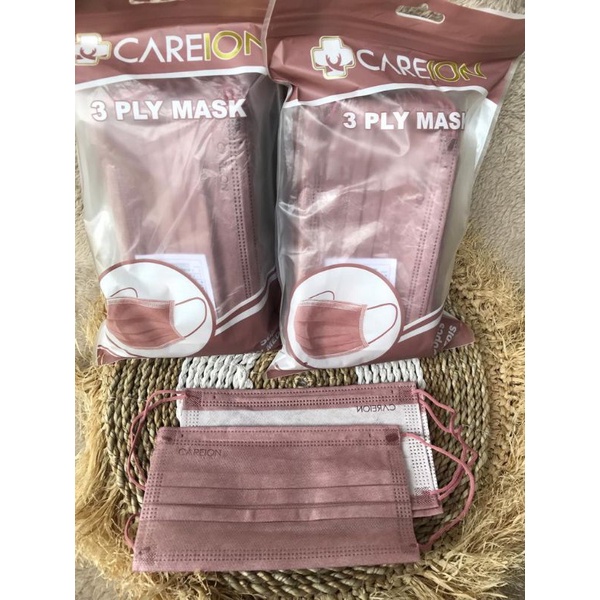 Jual MASKER EARLOOP CAREION 3PLY isi 50lembar/pouch | Shopee Indonesia
