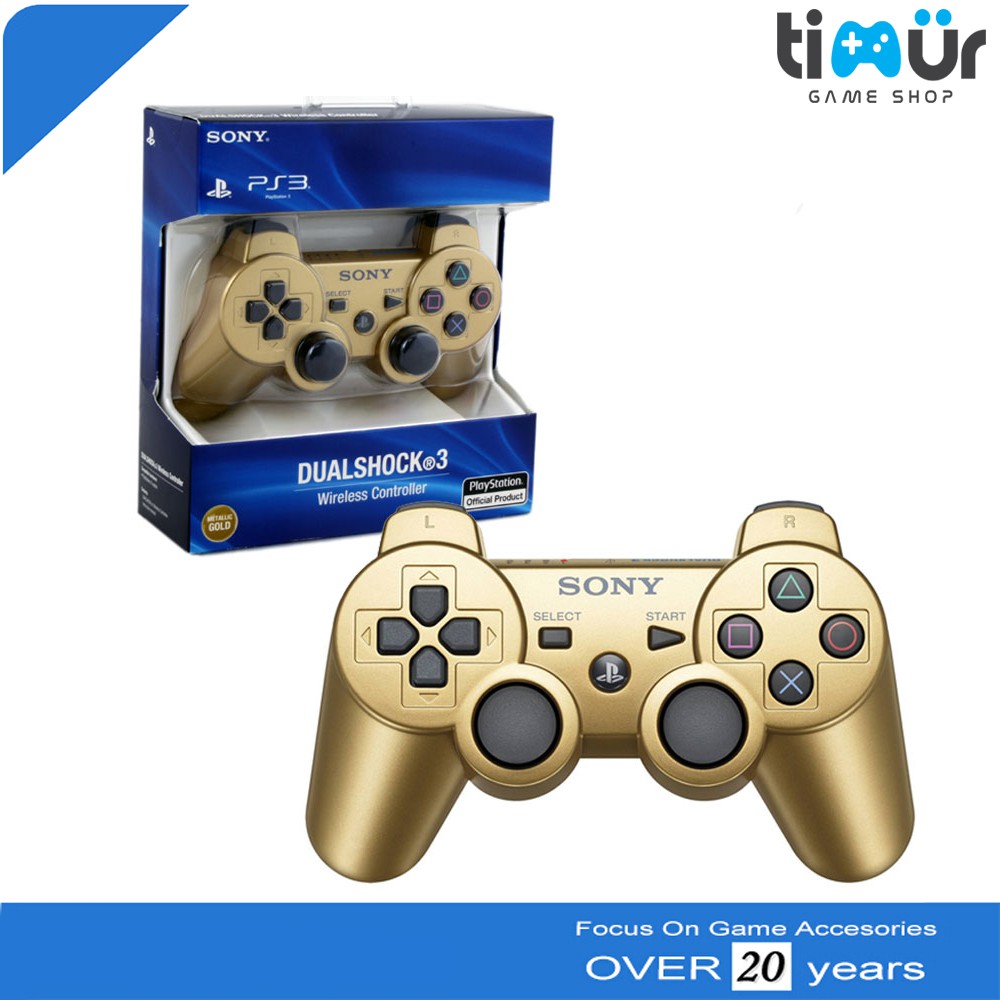 Jual Stik Stick PS3 Wireless Original Ori Pabrik Warna Gold Indonesia ...