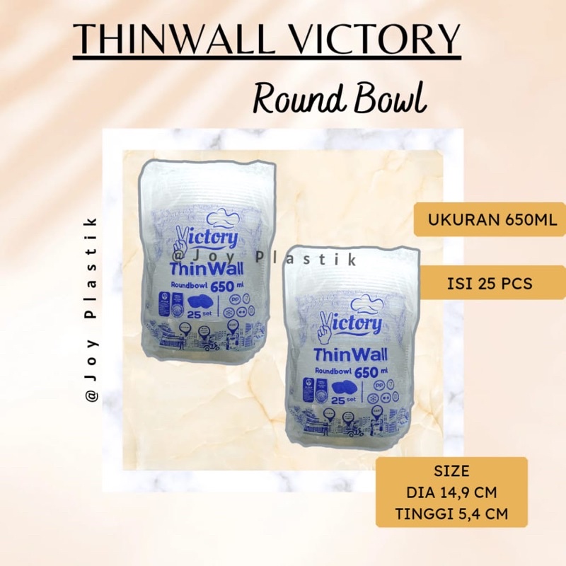Jual Thinwall VICTORY 650ML / Food Container / Tempat Makan Plastik ...