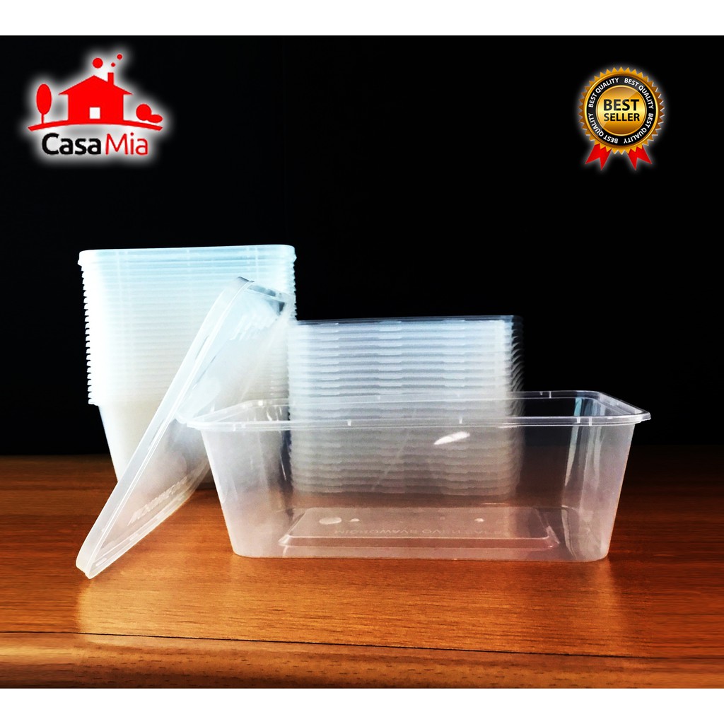 Tempat Makan / Kotak Makan / Food Container PP Thinwall Persegi 750ml ... Tempat Makan / Kotak Makan / Food Container PP Thinwall Persegi 750ml ...