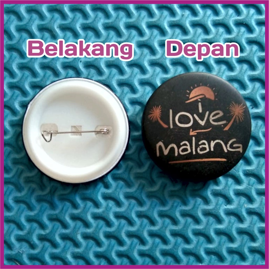 Jual Cetak Pin Peniti 44mm Custom Desain | Shopee Indonesia