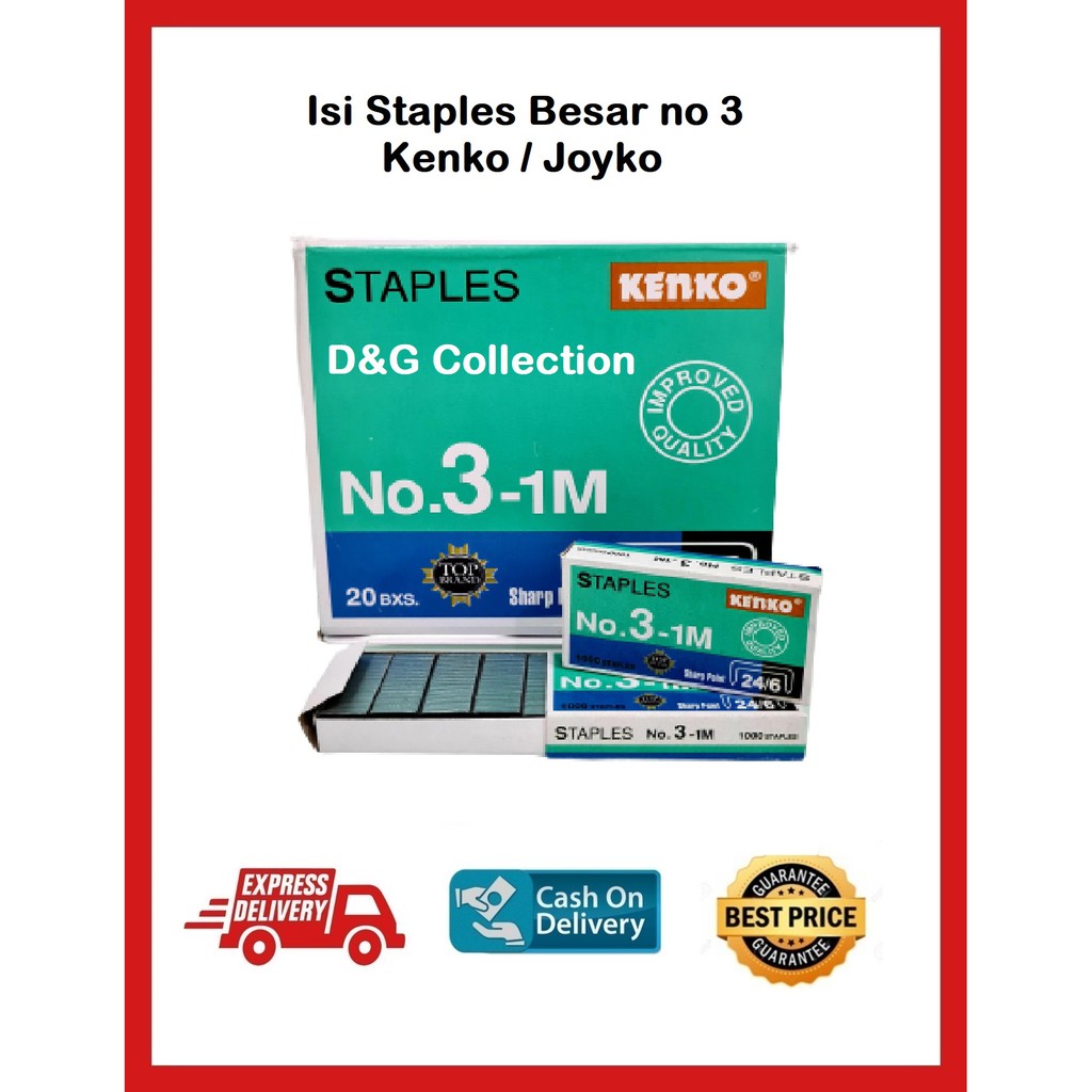 Jual ISI STAPLES BESAR NO 3 ISI STAPLES BESAR MURAH | Shopee Indonesia