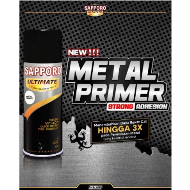 Jual SAPPORO ULTIMATE METAL PRIMER DASAR UNTUK BESI TUTUP CVT VELG ...