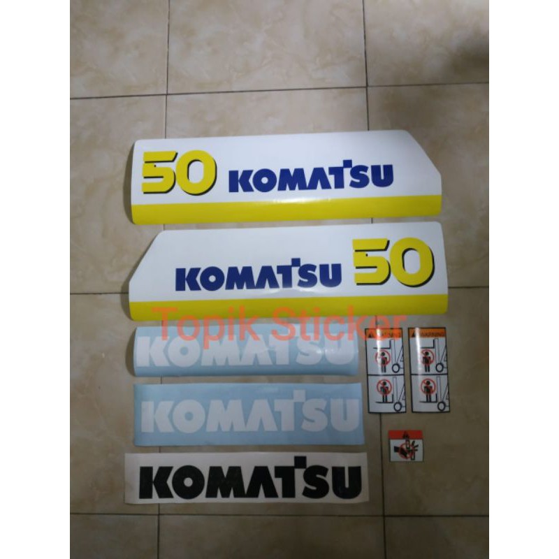 Jual Sticker forklift KOMATSU 50 ( 5 ton ) | Shopee Indonesia
