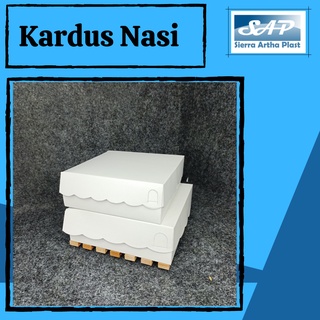 Jual Kardus Nasi | Dus Nasi | Kardus Nasi Putih | Kardus Nasi 18x18x6.5 ...