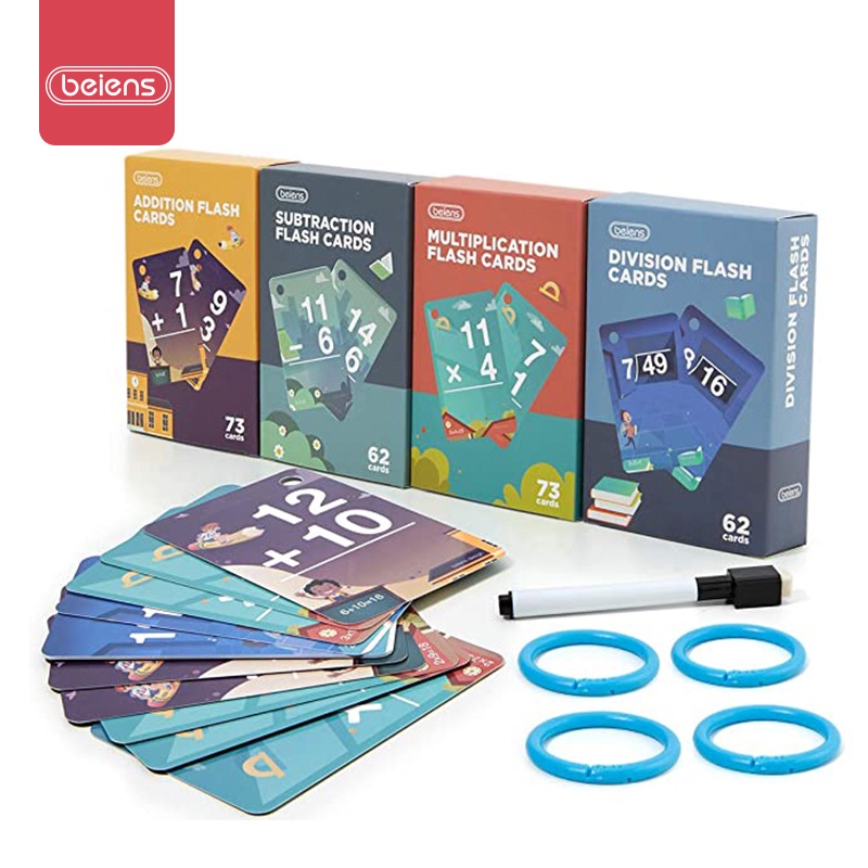 Jual Beiens Learning Math Flash Card Mainan Kartu Flash Belajar ...