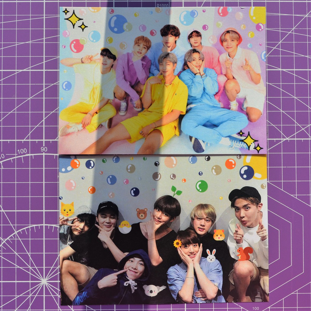 Jual Postcard BTS Festa 2021 (Fanmade Postcard / 2 Sides Present and ...