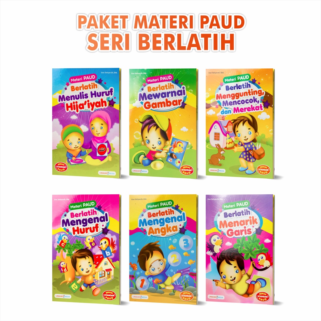 Jual Paket Buku Anak TK Paud Isi 6 Materi Paud Berlatih Mewarnai Gambar ...
