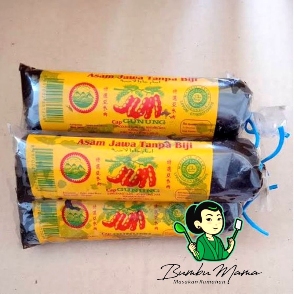 Jual PENYEDAP RASA / ASEM JAWA / ASAM JAWA TANPA BIJI CAP GUNUNG / 150 ...