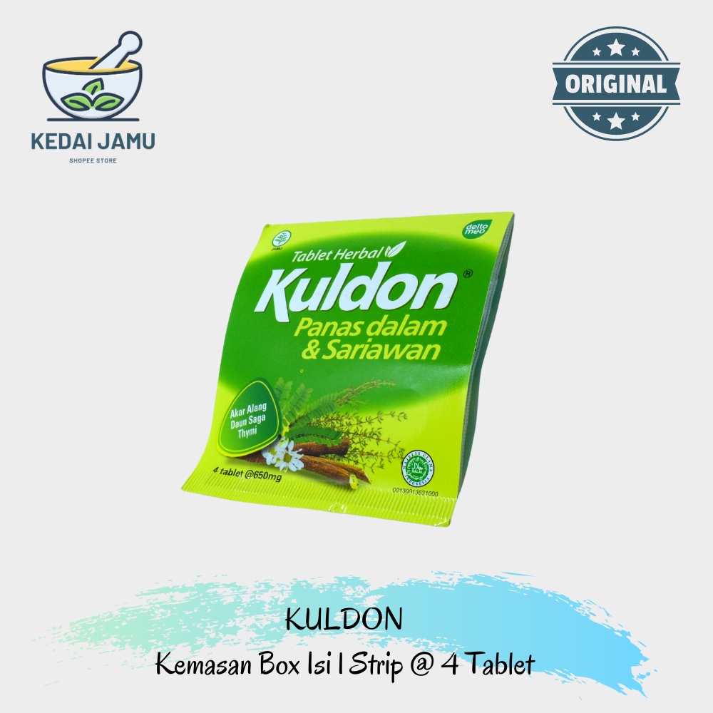 Jual Kuldon Tablet Herbal Panas Dalam dan Sariawan Sachetan (isi 4 ...