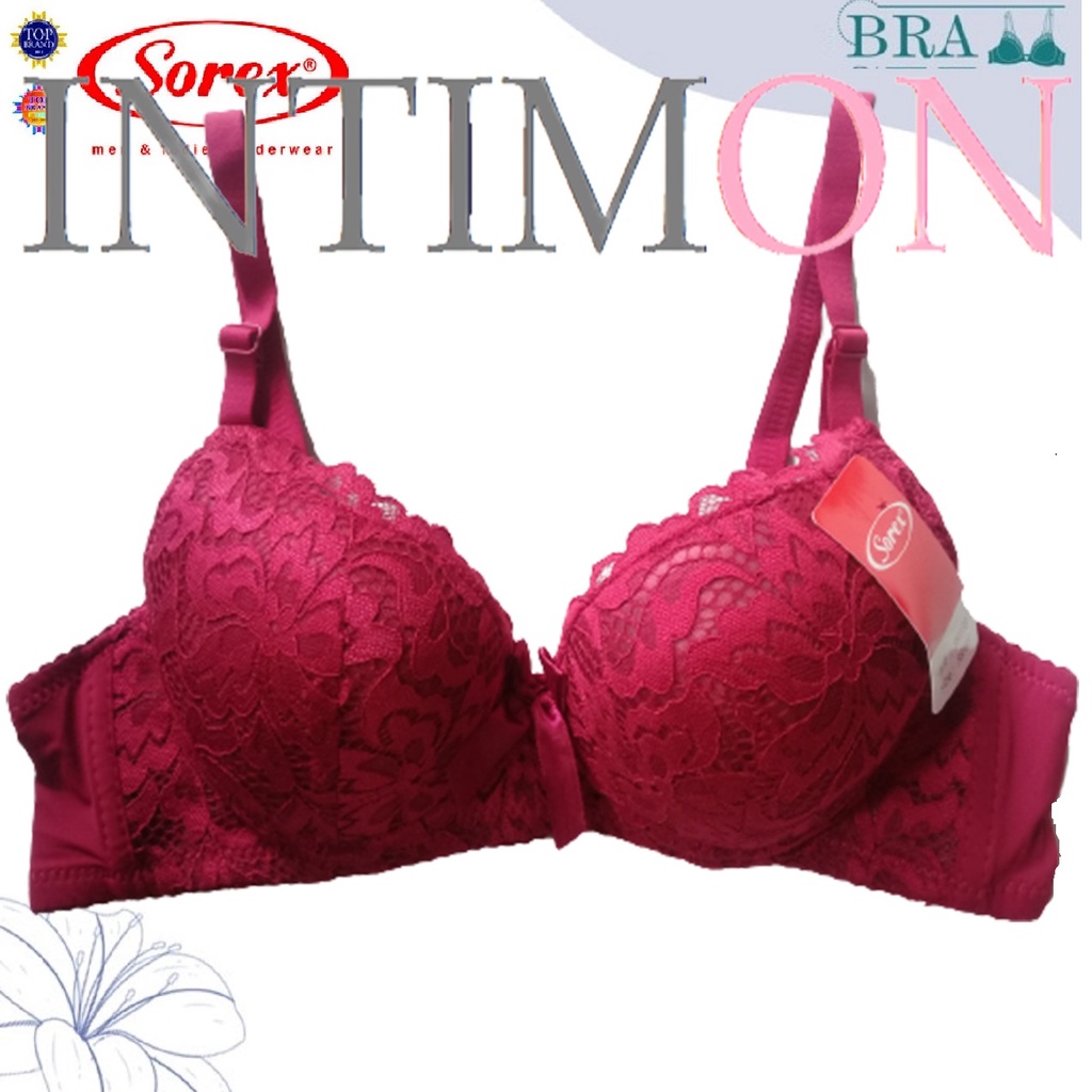 Jual BH BRA RENDA BROKAT SOREX 99188 CUP B KAWAT BUSA SEDANG MOTIF FULL ...