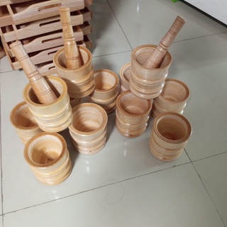 Jual Alat Tumbuk Kayu Tradisional / Lumpang Kayu Diameter 12cm | Shopee ...