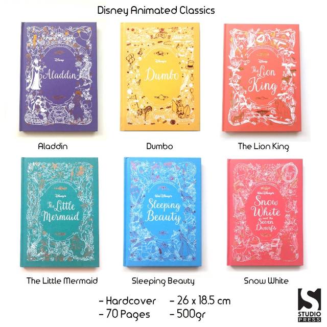 Jual Disney Animated Classic Aladdin Dumbo Lion King Little Mermaid ...