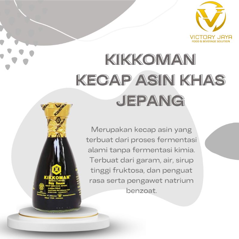 Jual Kikkoman kecap asin khas jepang 150 ml / kikkoman soy sauce 150ml ...