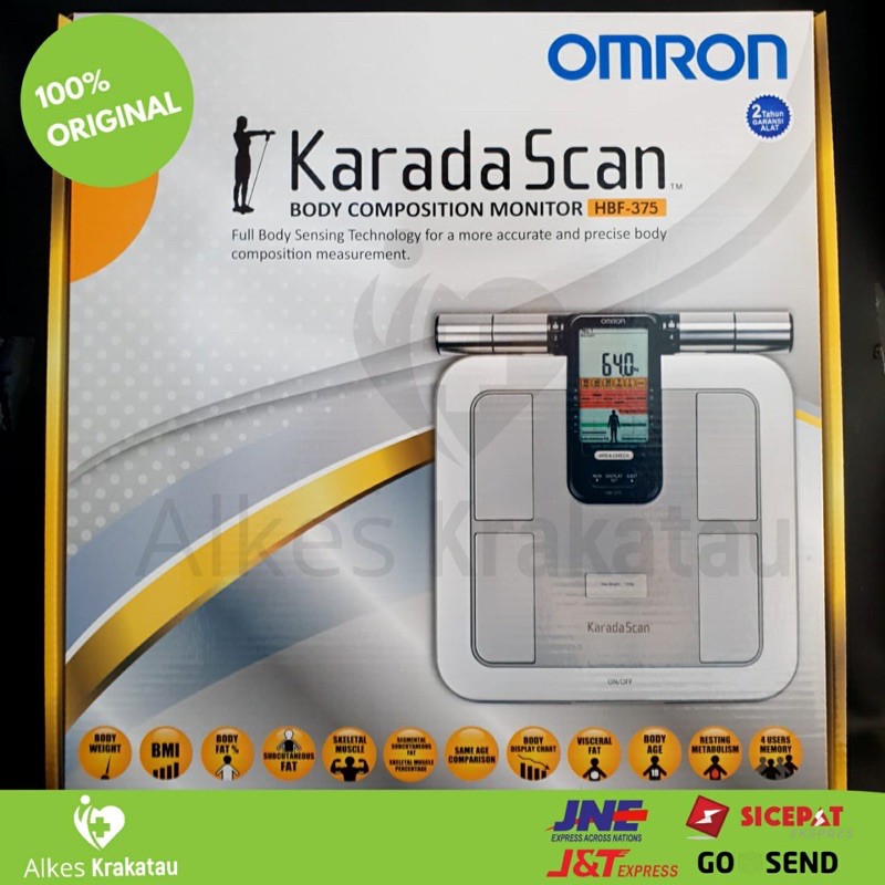 Jual Timbangan Omron Karada Scan HBF 375 Body Fat Composition Monitor ...