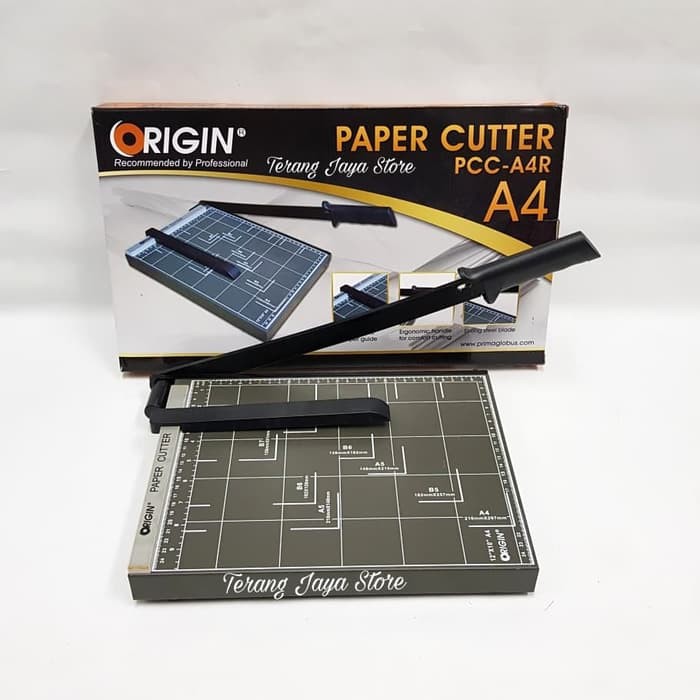 Jual TERMURAH / Alat Pemotong Kertas A4 Paper Cutter A4 Origin (Hitam ...