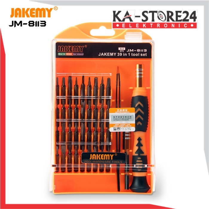Jual OBENG TOOL SET MEREK JAKEMY JM-8113 ORIGINAL | Shopee Indonesia