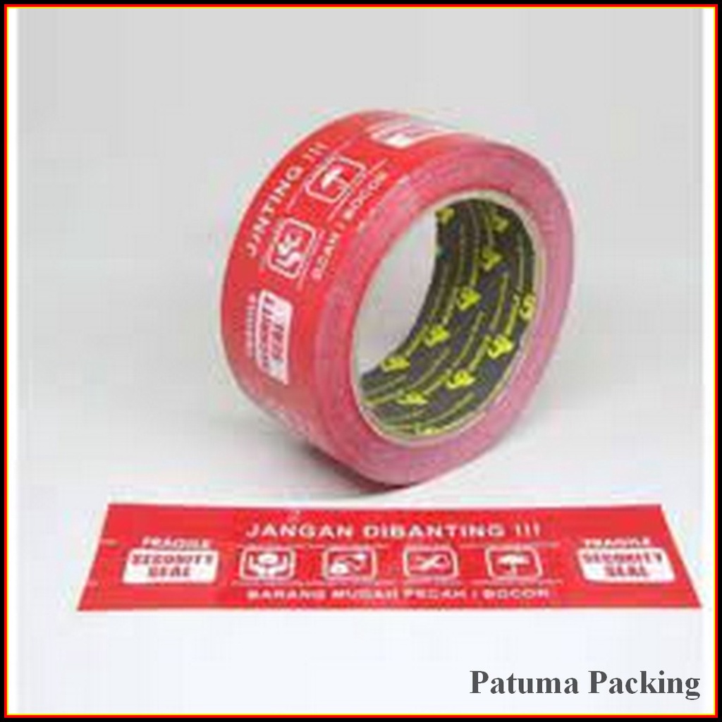 Jual Lakban Merah Tulisan Fragile Jangan Dibanting | Shopee Indonesia