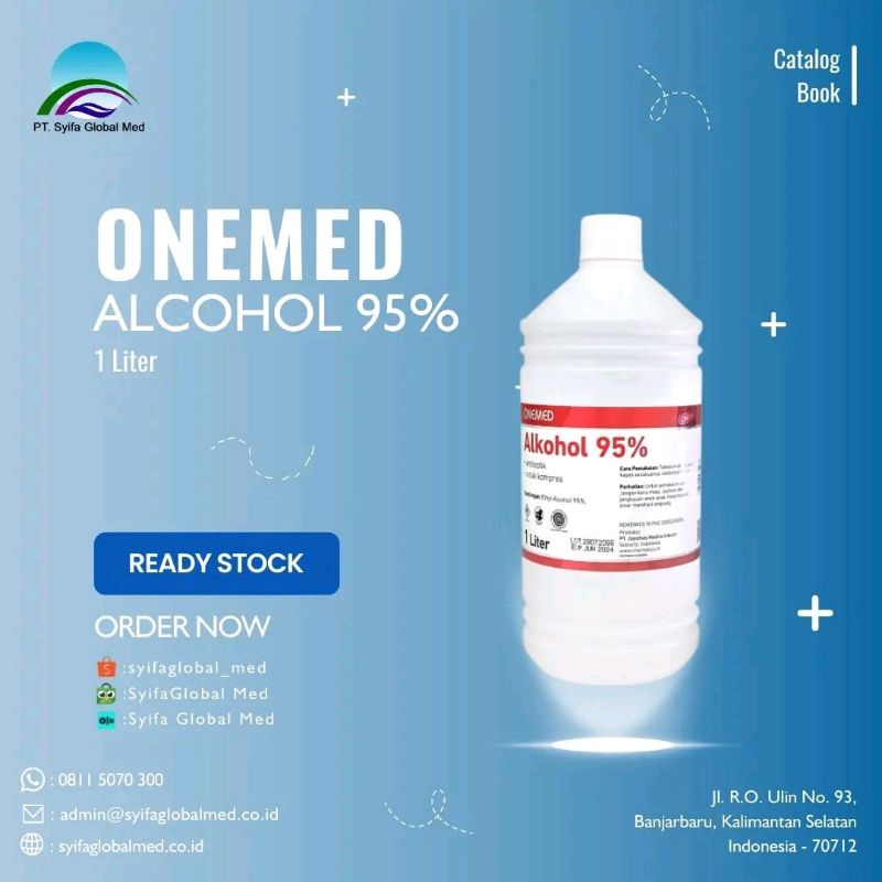 Jual Alcohol 95% 1 Liter Onemed | Shopee Indonesia
