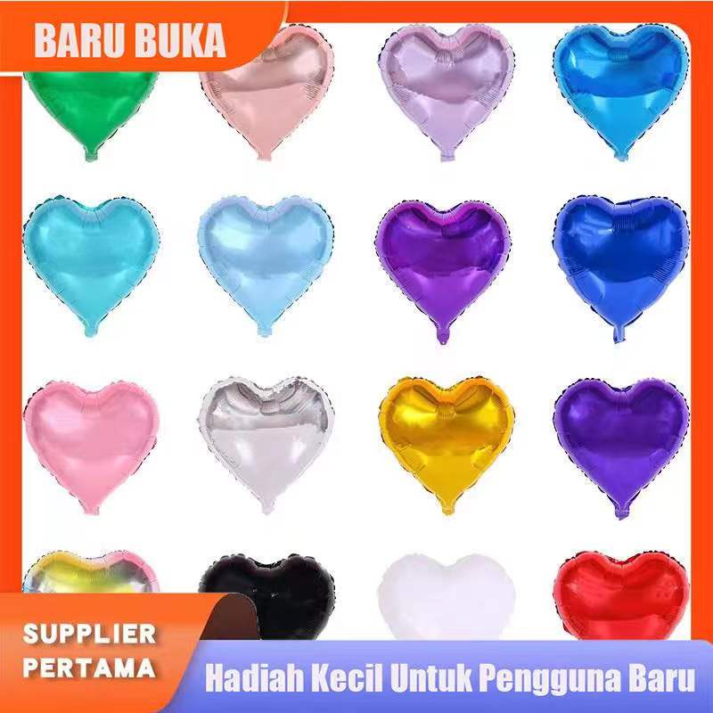Jual 10 Inch Balon Love Warna Chrome / Balon Love Warna Glossy balon ...
