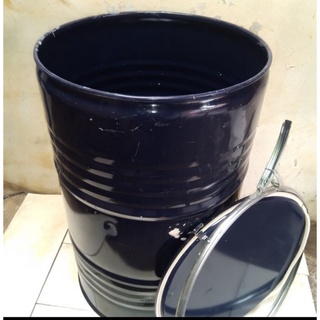 Jual Drum besi/Drum plat kapasitas 200 liter tutup lebar | Shopee Indonesia
