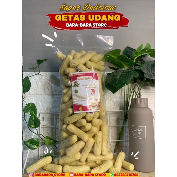 Jual Getas udang /kritek Bangka/stik /snack kurau/cemilan instan ...