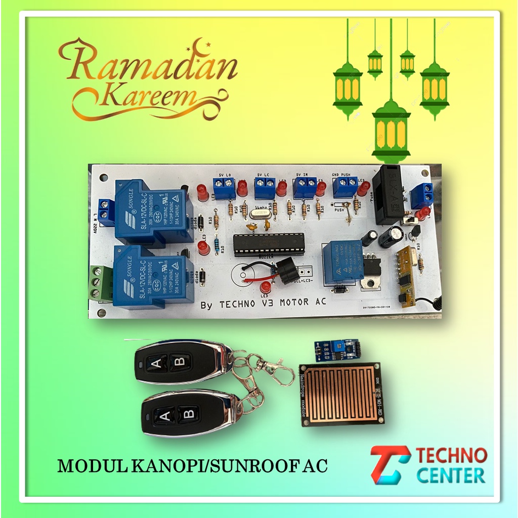 Jual MODUL ATAP KANOPI / SUNROOF AC + SENSOR HUJAN + REMOT 2 | Shopee ...