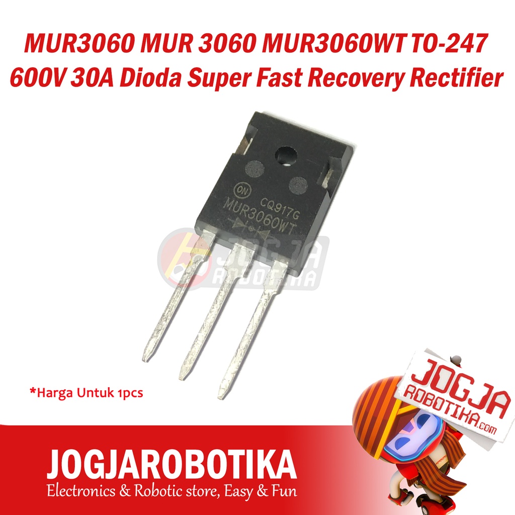 Jual MUR3060 MUR 3060 MUR3060WT TO247 600V 30A Dioda Diode Fast Recovery Indonesia|Shopee Indonesia