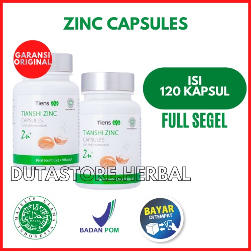 Jual Zinc Capsules Obat Gemuk Alami (2 Botol Segel/120 Capsules ...