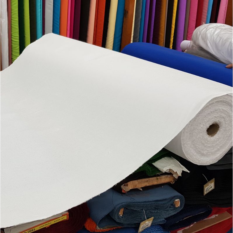 Jual Kain keras Staplek M33 Tangerin dengan LEM interlining (harga per 0,5m) | Shopee Indonesia