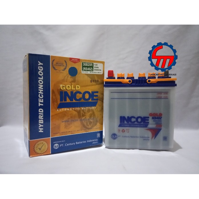 Jual Aki accu Basah Incoe Astra Gold NS40Z 12v 35Ah Avanza Xenia Rush ...