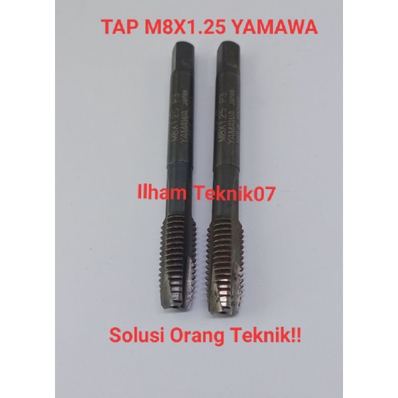 Jual YAMAWA hand tap tap 8X1.25 tap mesin YAMAWA ALAT PEMBUAT DRAT ULANG ALAT BUBUT | Shopee ...