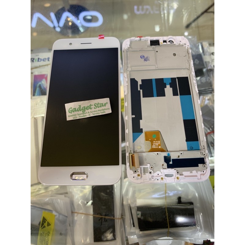 Jual LCD TOUCHSCREEN SET BAZZEL FRAME OPPO R11 | Shopee Indonesia